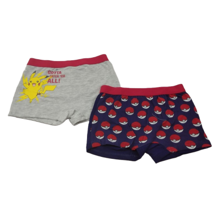 Pack 2 Boxers Niño Pikachu ️ Pokémon