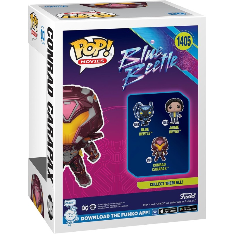 Figura POP Conrad Carapax Blue Beetle DC ⭐